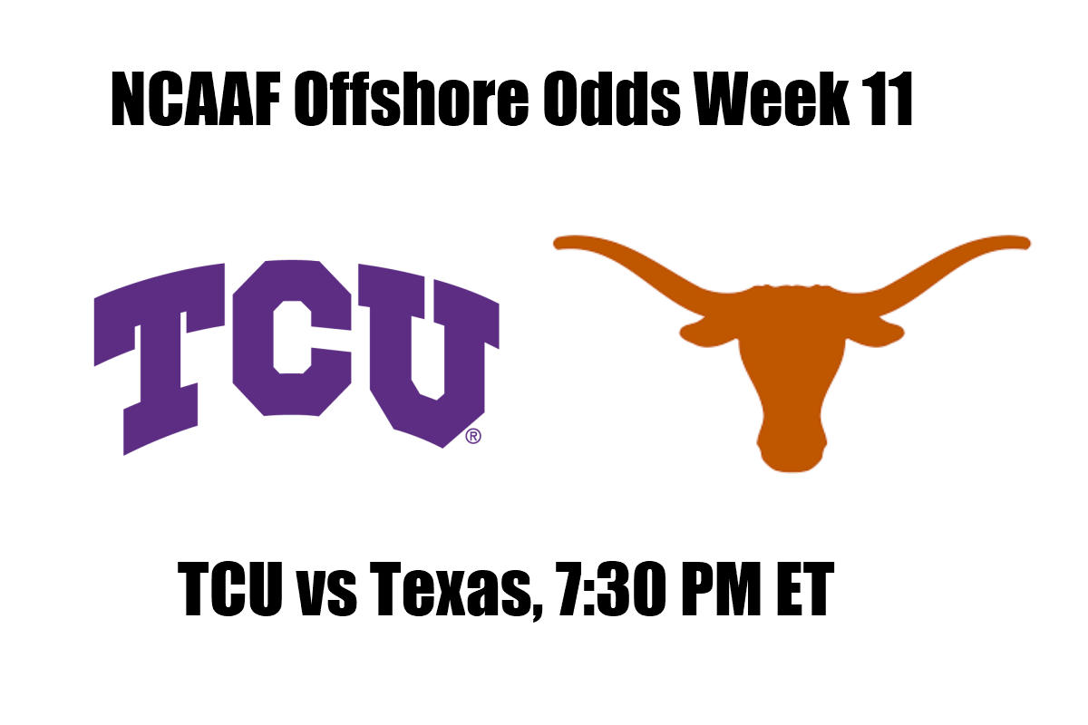 #4 TCU vs. #18 Texas NCAAF Offshore Betting Odds, Preview, and Pick ...