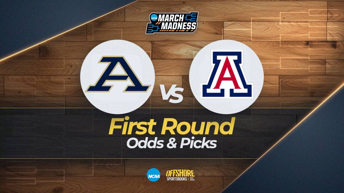 #13 Akron vs #4 Arizona First Round Odds & Pick (Mar 21)